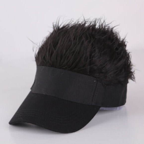 Accessories | Mens Flair Hair Sun Wig Cap With Fake Hair Wig Baseball ...